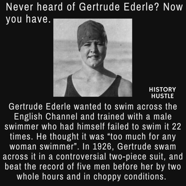 Gertrude Ederle Swam the English Channel, Beating the Record of 5 Men ...