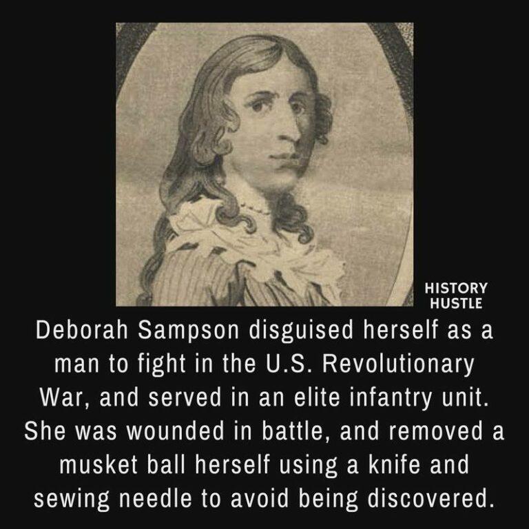 Deborah Sampson Successfully Disguised Herself as a Man to Fight in the ...